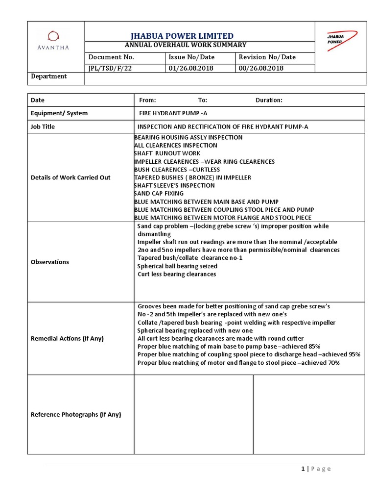HYDRANT PUMP-Abcd PROTOCOL | PDF | Pump | Equipment