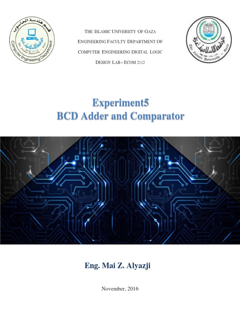 Experiment 5 BCD Adder and Comparator 1 | PDF | Binary Coded Decimal | Digital Electronics