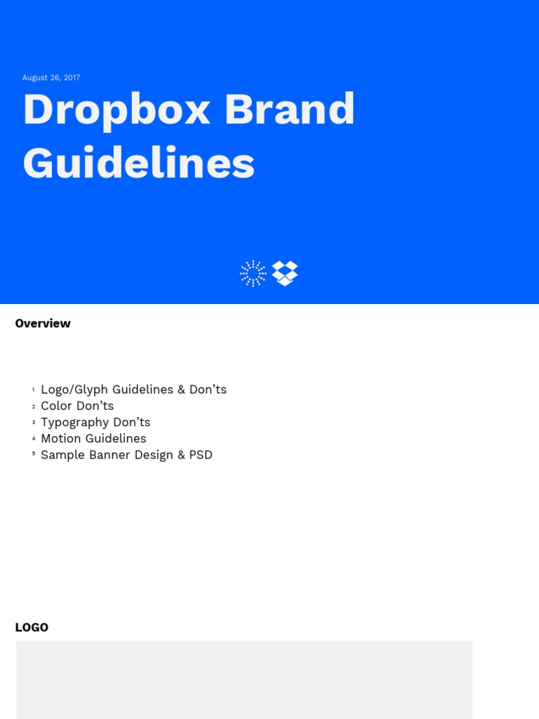 Dropbox Logo Guidelines PDF | PDF | Logos | Letter Case
