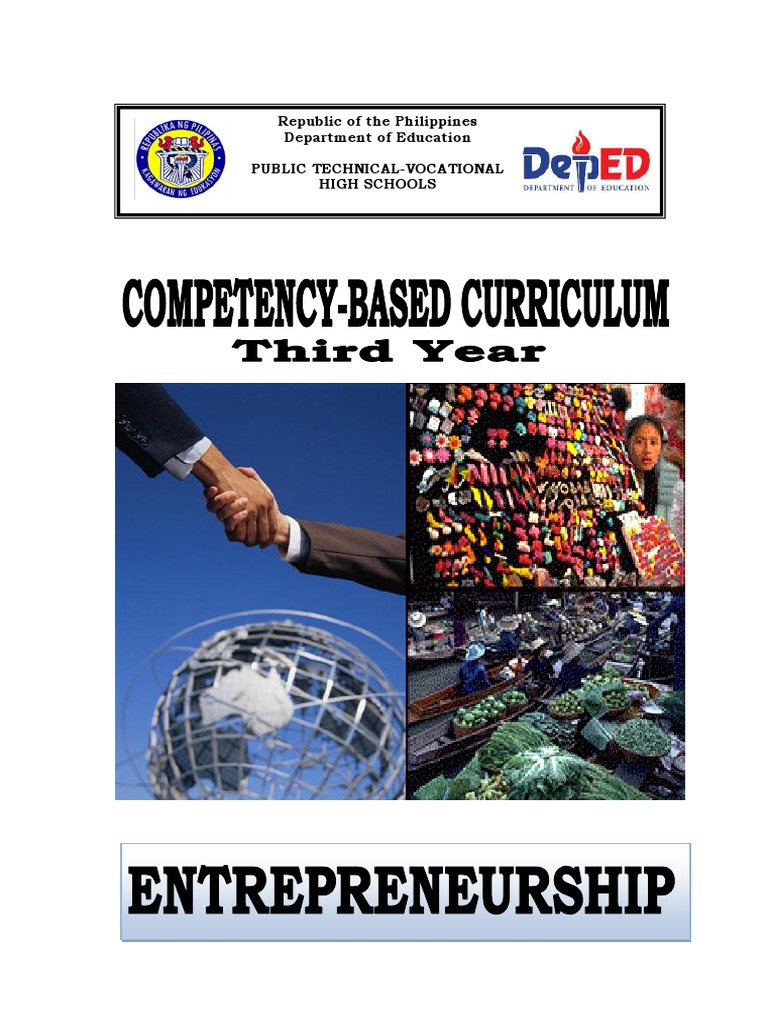 Entrepreneurship 3rd Yr CBC | PDF | Entrepreneurship | Competence ...