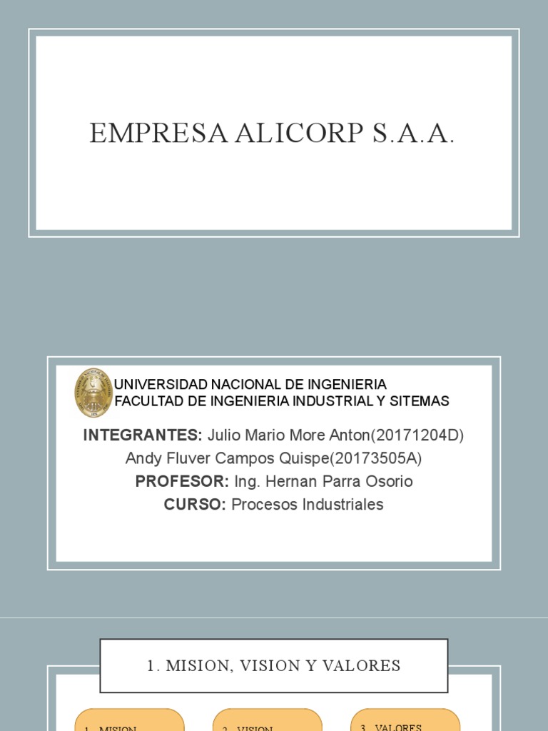 Alicorp S.a.. | PDF | Calidad (comercial) | Business