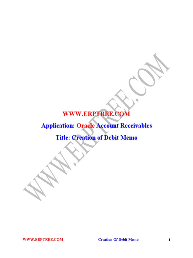 Erp Debit Memo Transaction | PDF | Invoice | Debits And Credits