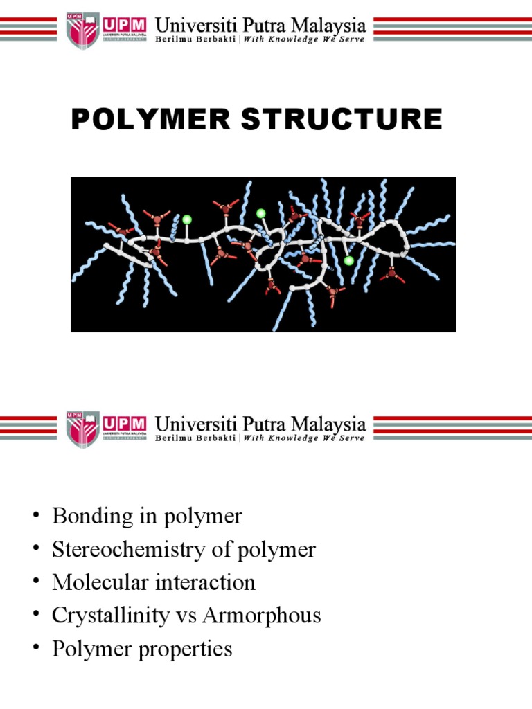 2 Polymer Structure - Bonding in Polymer | PDF | Polymers | Copolymer