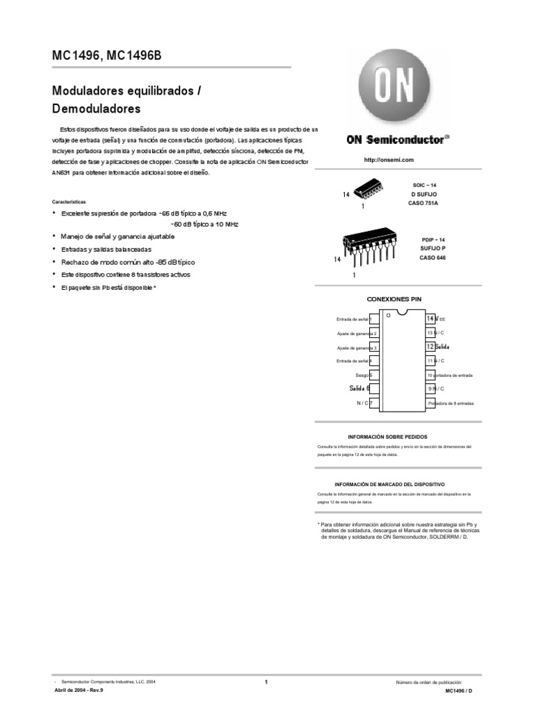 Datasheet - En.es TRADUCIDO 1496 | PDF | Transistor | Energia electrica