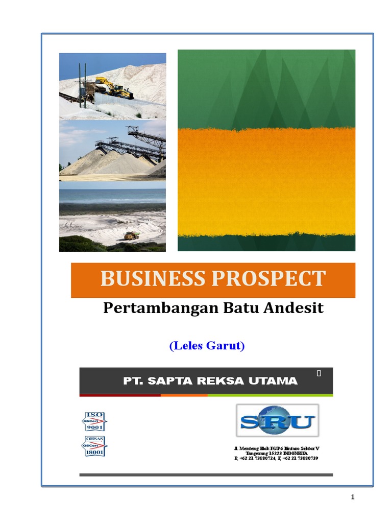 Prospect Business Tambang Andesit | PDF