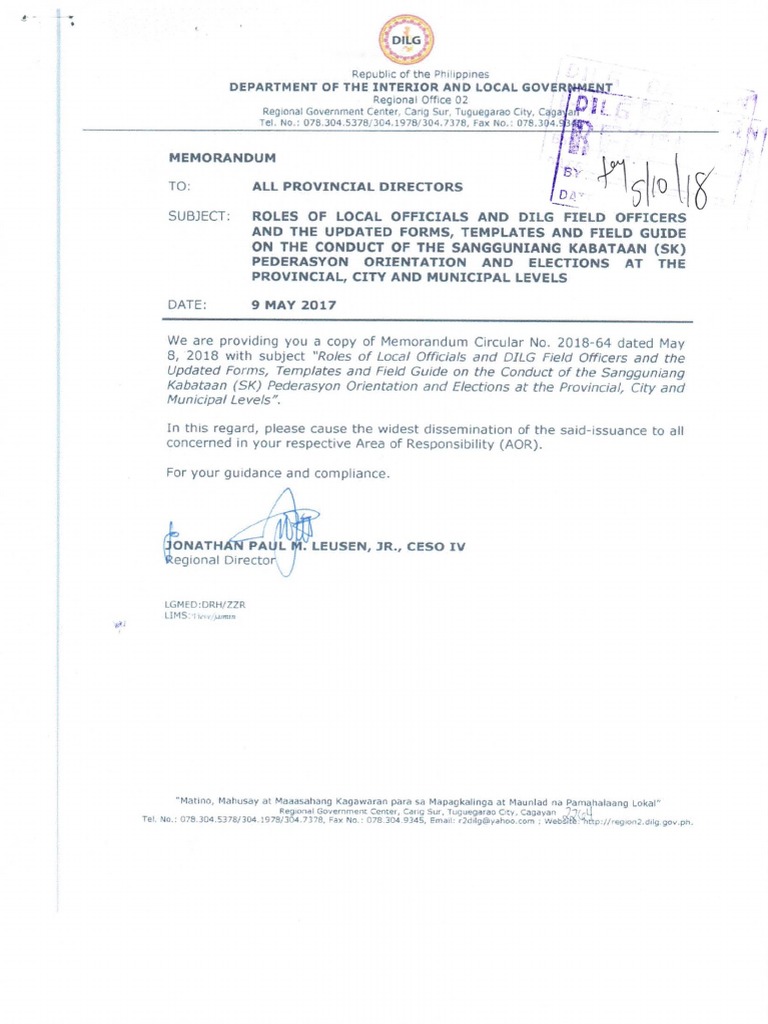 Duties For SK Federation Election PDF | PDF