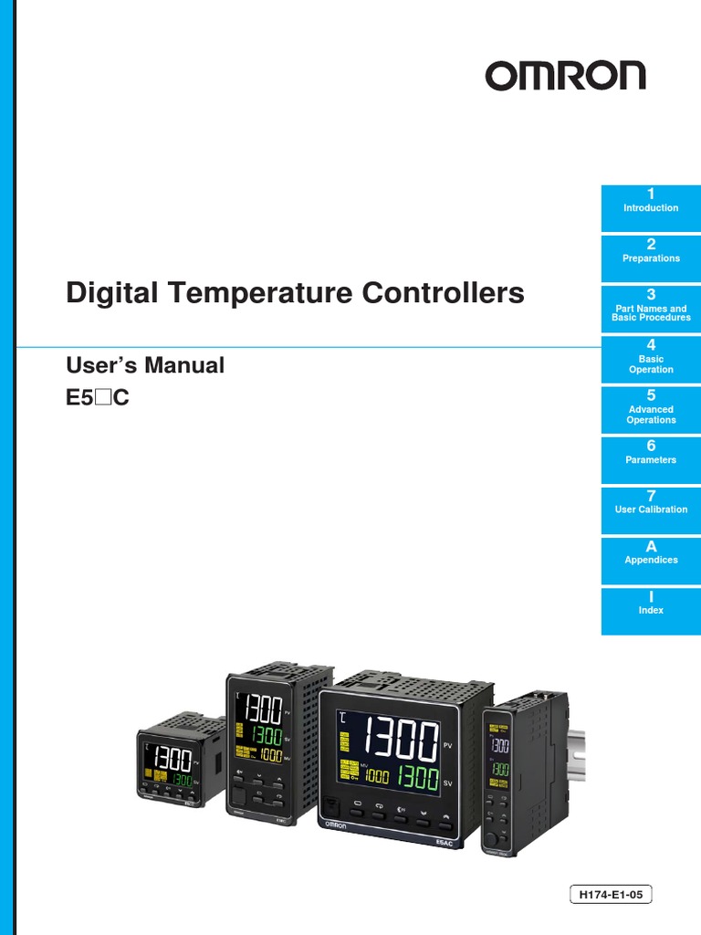 H174E105 E5CC - E5EC - E5AC - E5DC - User's Manual | PDF | Relay | Electrical Wiring