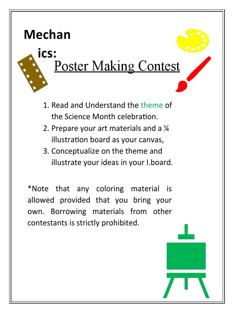 Poster Making Mechanics | PDF
