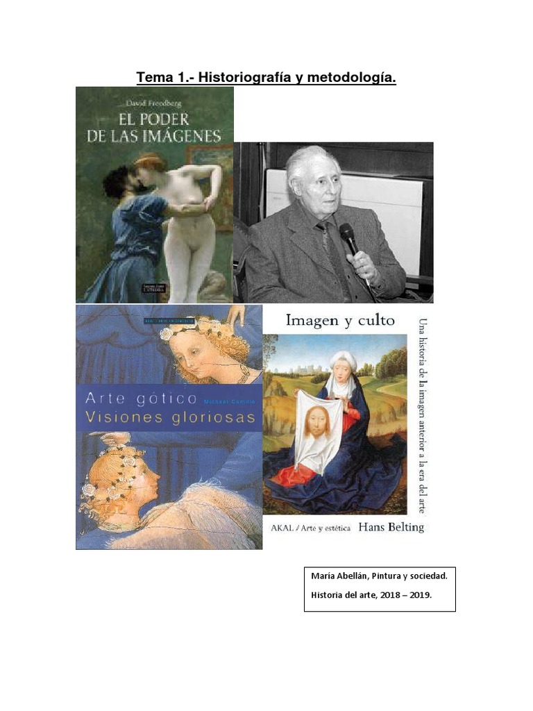 Tema 1. - Historia y Metodología | PDF | Historia del Arte | Historiografía Tema 1. - Historia y Metodología | PDF | Historia del Arte | Historiografía