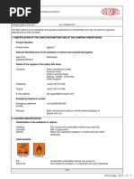 MSDS Rely+On Virkon | PDF | Packaging And Labeling | Dangerous Goods