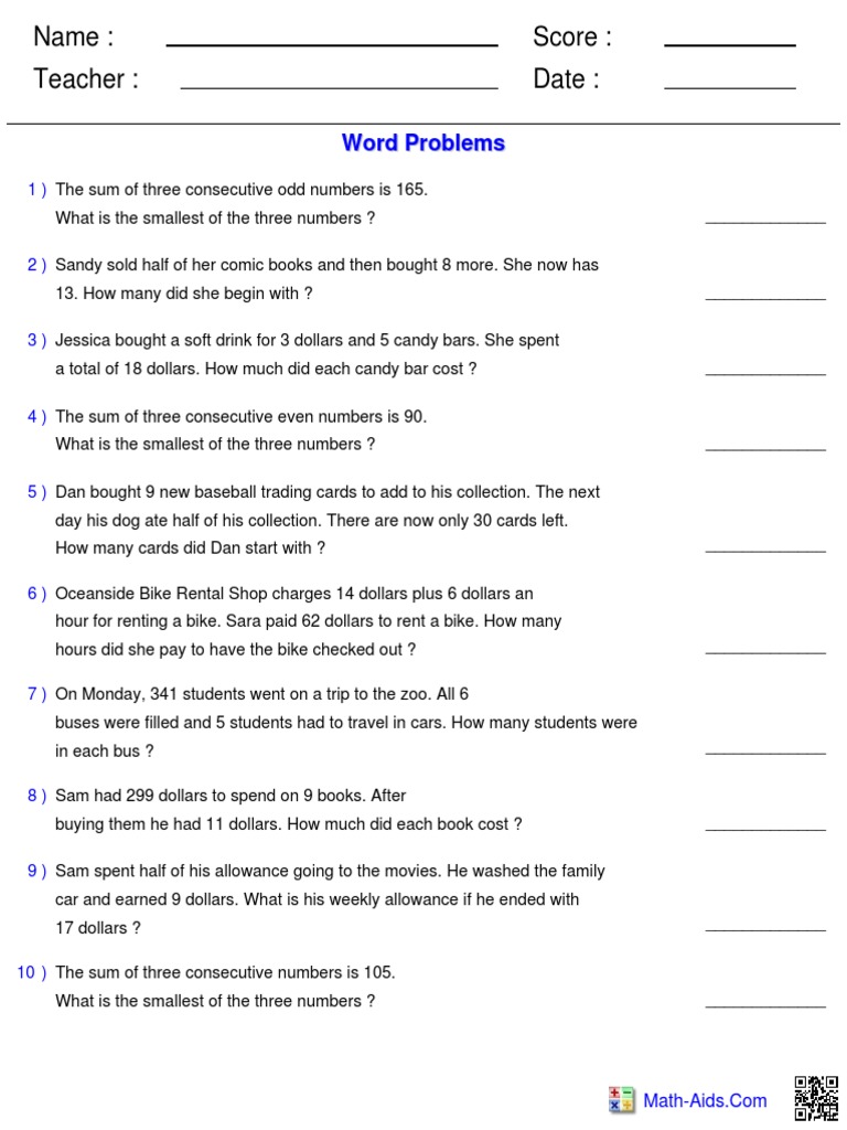 Word Problem Solutions Under 40 Characters | PDF | Business | Leisure