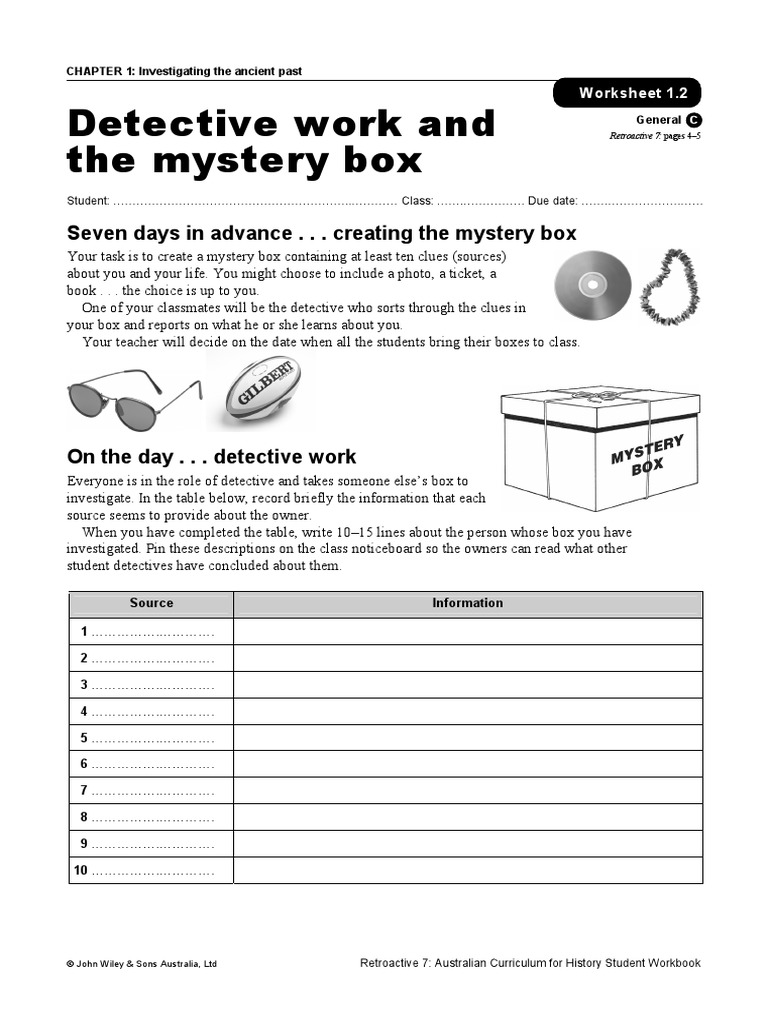 Detective Work and The Mystery Box | PDF