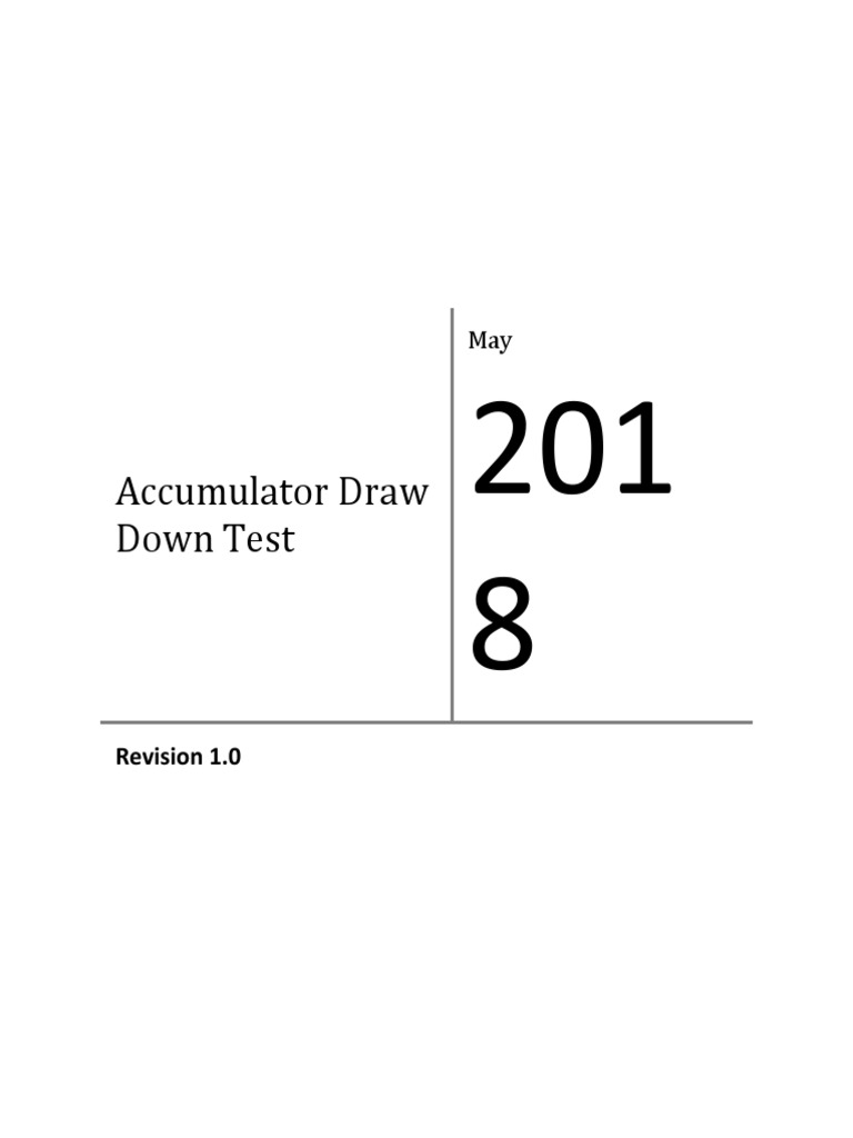 Accumulator Draw Down Test | PDF | Manufactured Goods | Nature