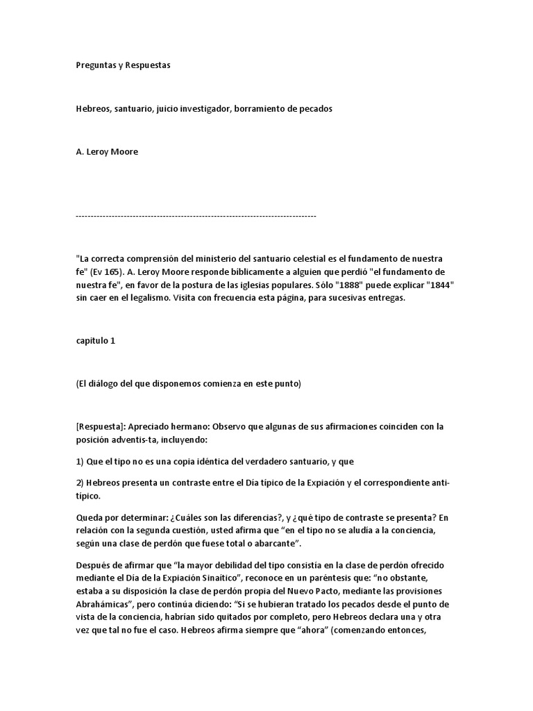 Preguntas y Respuestas PDF | PDF | Cristo (título) | Salvación