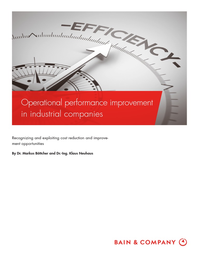 Operational Performance Improvement in Industrial Companies | PDF ...