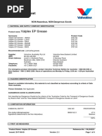 Valvoline Valplex EP Grease SDS | PDF | Dangerous Goods | Toxicity