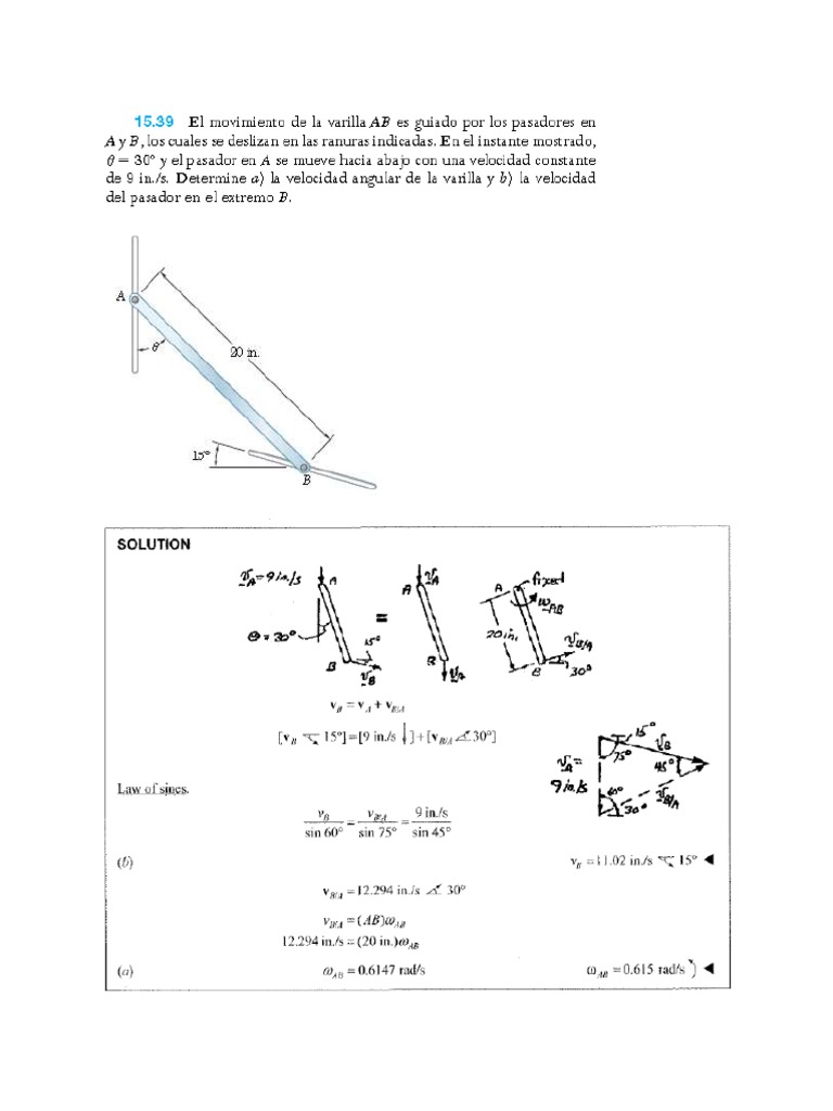 Ejercicios de Mecánica Vectorial | PDF