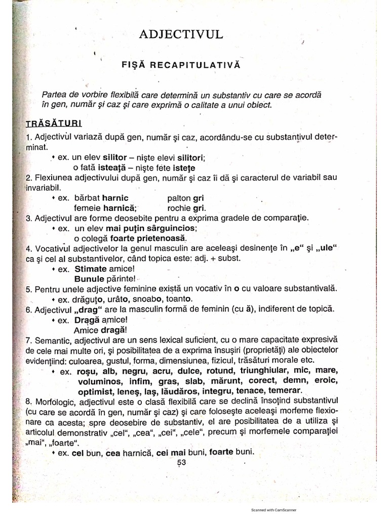 Adjectivul | PDF