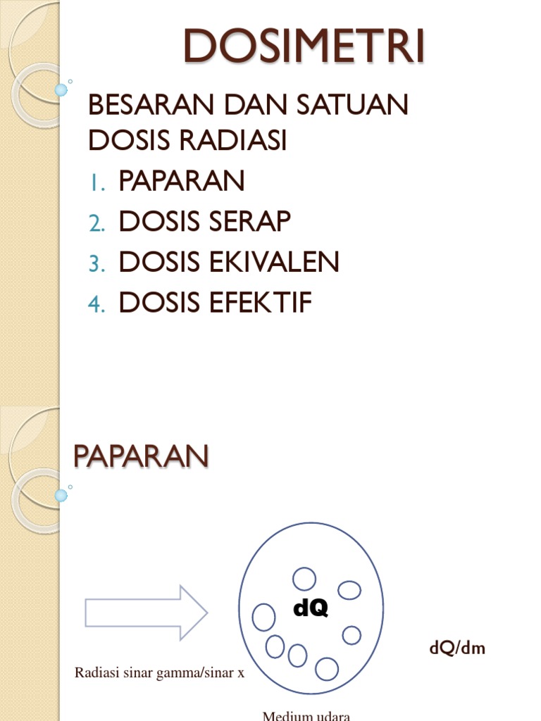 Dosimetri Radiasi: Besaran dan Satuan Penting | PDF