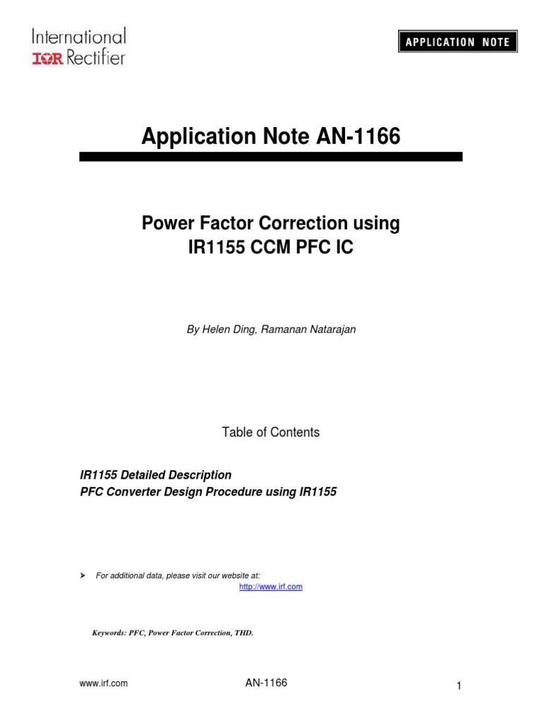 An-1166 Ir1155 | PDF | Amplifier | Capacitor