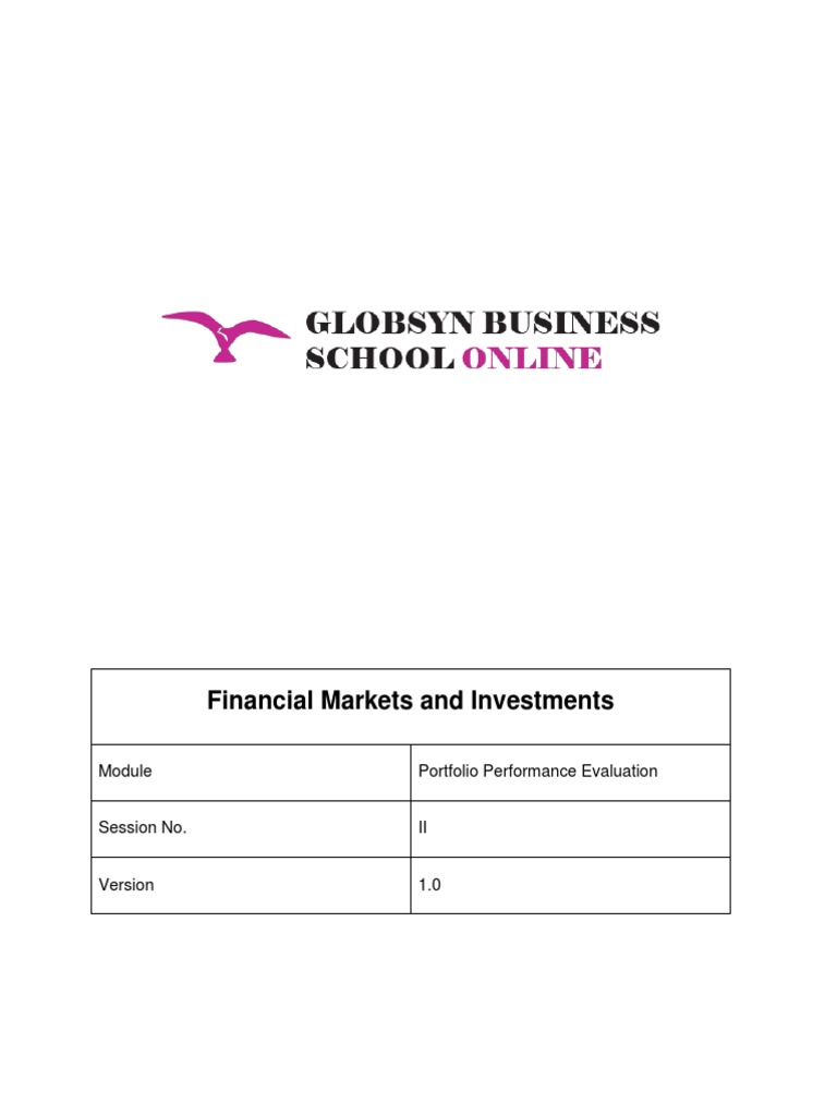 FM - Portfolio Performance Evaluation 2 | PDF | Capital Asset Pricing ...