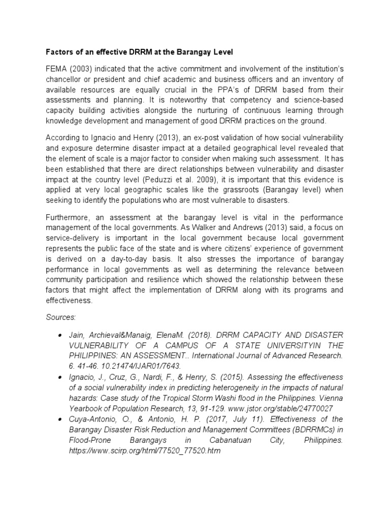 Systematic RRL | PDF | Psychological Resilience | Disaster And Accident