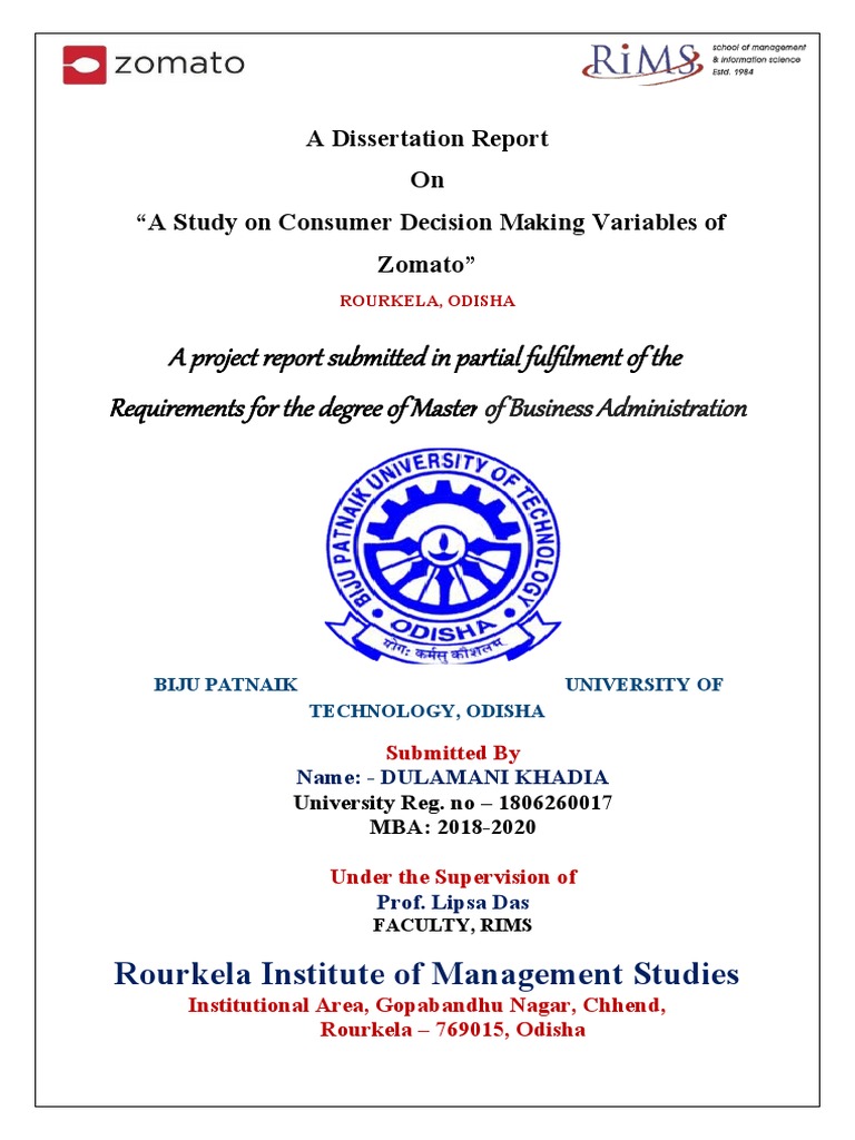 A Project Report Submitted in Partial Fulfilment of The Requirements ...