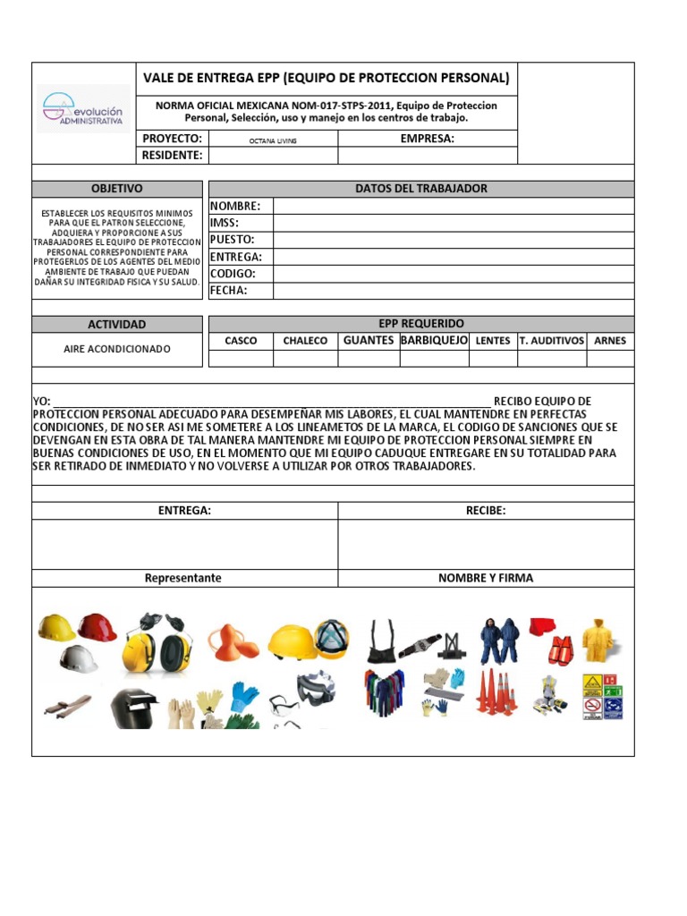 Vale de Entrega Epp | PDF