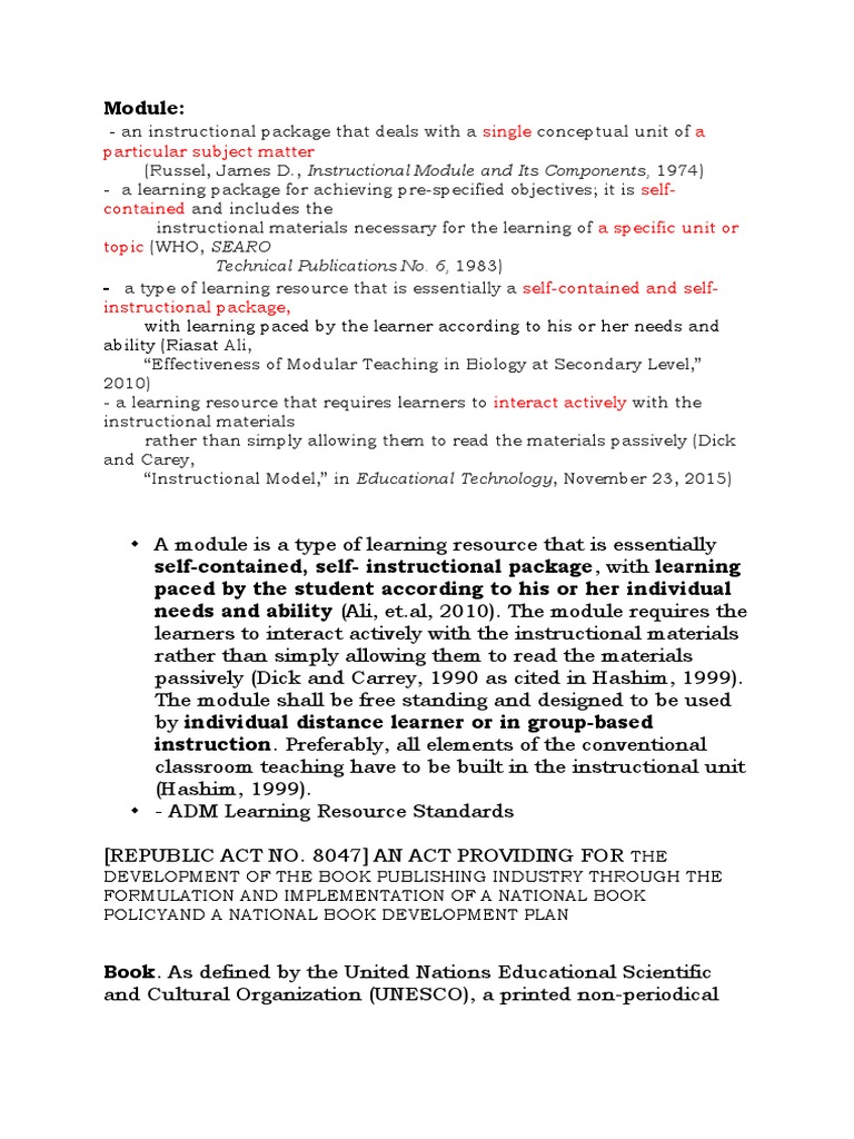 Understanding Instructional Modules | PDF | Social Science | Language ...