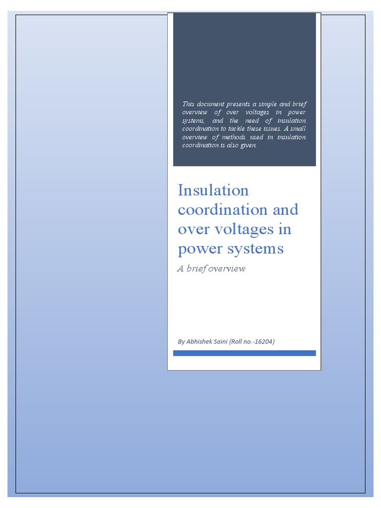 Insulation Coordination | PDF | Insulator (Electricity) | Electric ...