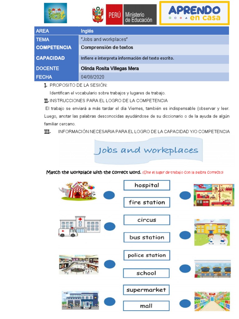 Jobs and Workplace | PDF | Artes del Lenguaje y Comunicación