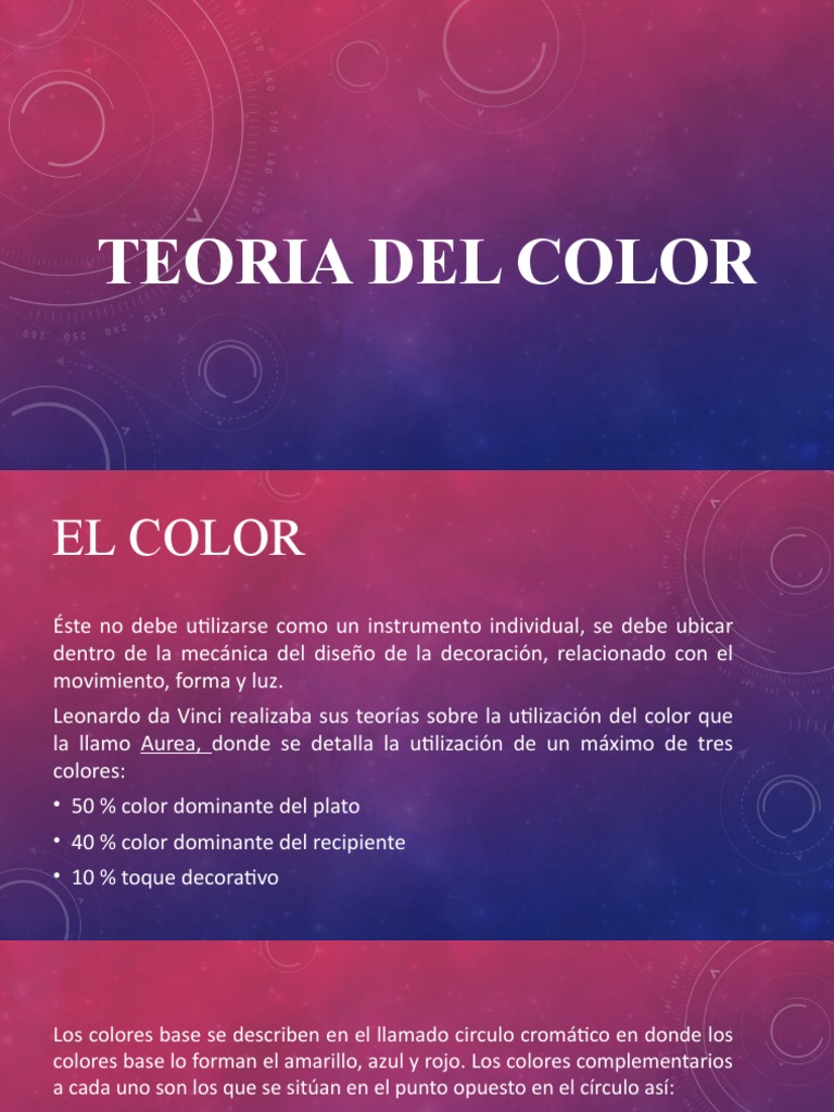 Teoria Del Color | PDF | Color | Composición (artes visuales)