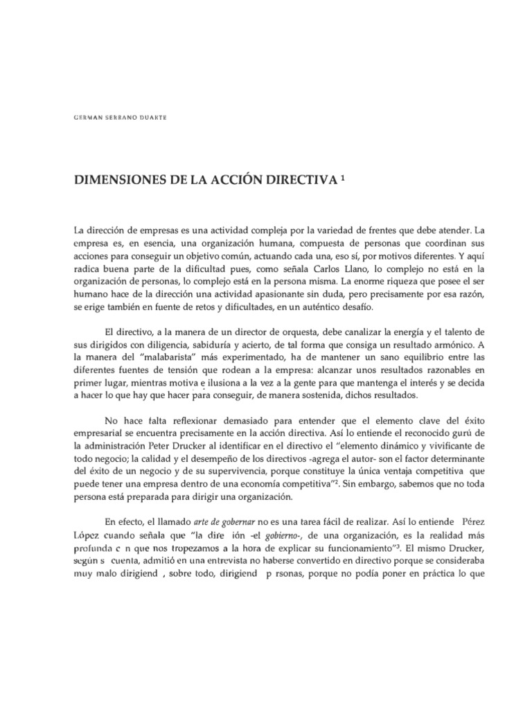 Dimensiones de La Acción Directiva-Desbloqueado | Descargar gratis PDF ...