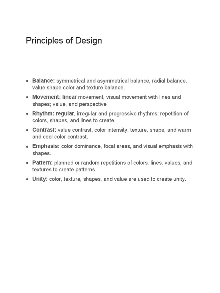 Principles of Design | PDF
