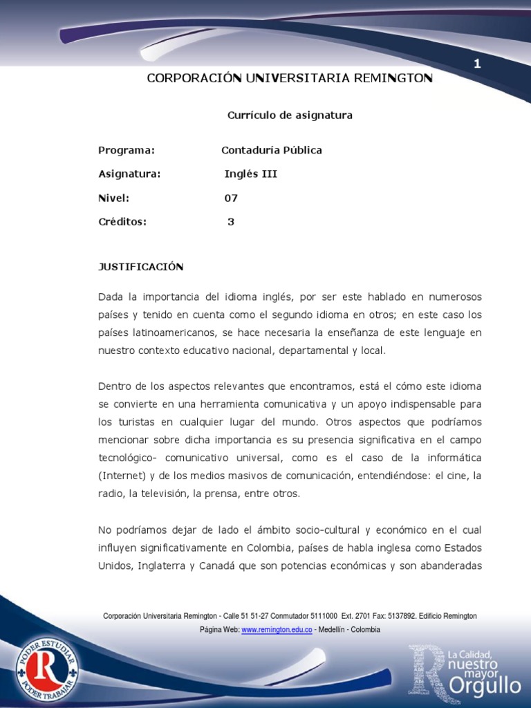 Ingles III PDF | PDF | Internet | Aprendizaje