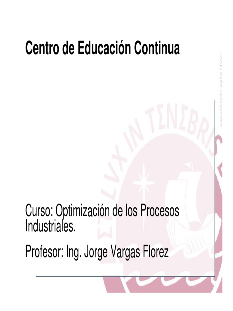 Optimizacion de Procesos | PDF | Lean Manufacturing | Calidad (comercial)