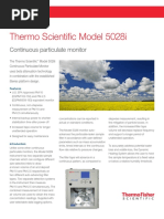 Teledyne T640 PM Monitor SOP Guide | PDF | Flow Measurement | Particulates