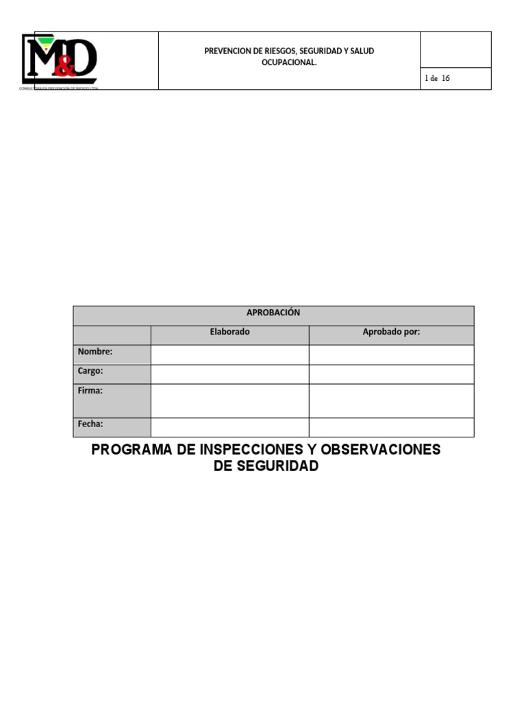 Programa de Inspeccion y Observacion | Descargar gratis PDF ...
