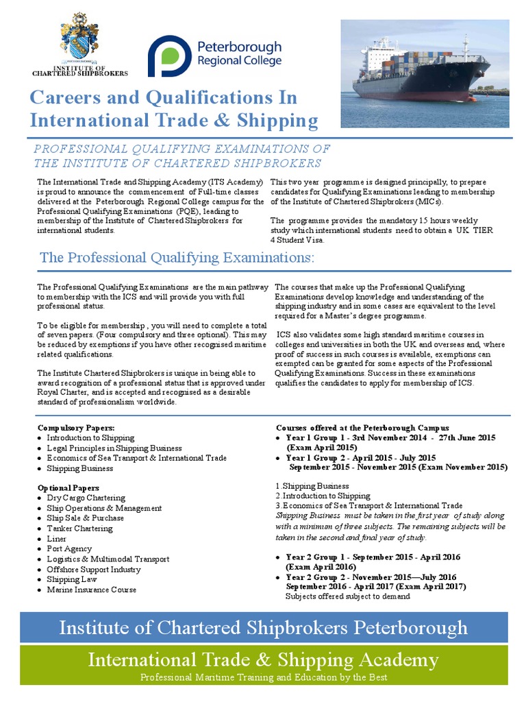Shipping Courses PDF | Download Free PDF | Test (Assessment) | Business