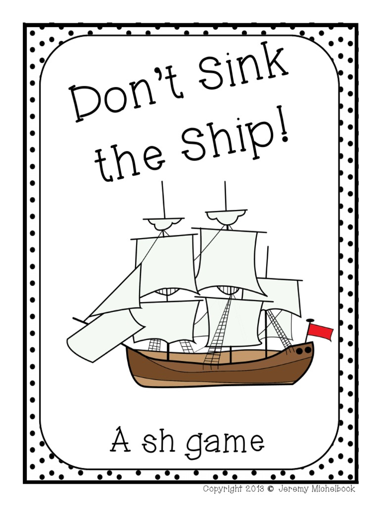 Don't Sin K The Ship!: A SH Game | PDF