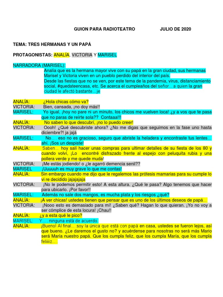Guion Para Radioteatro Pdf Pdf