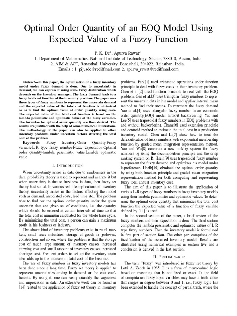 Modelo 1 | PDF | Fuzzy Logic | Function (Mathematics)