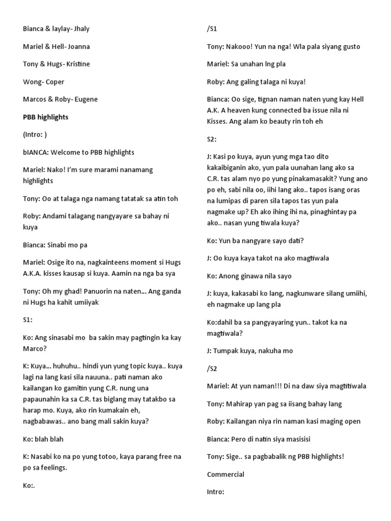 PBB Highlights | PDF