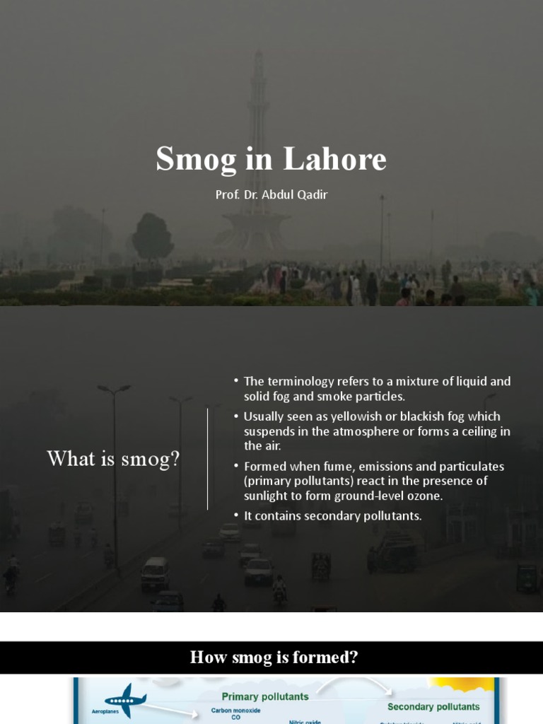 Causes and Effects of Smog in Lahore | PDF | Science & Mathematics