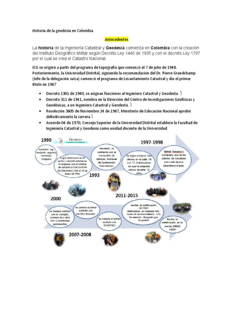 Historia de La Geodesia en Colombia | PDF