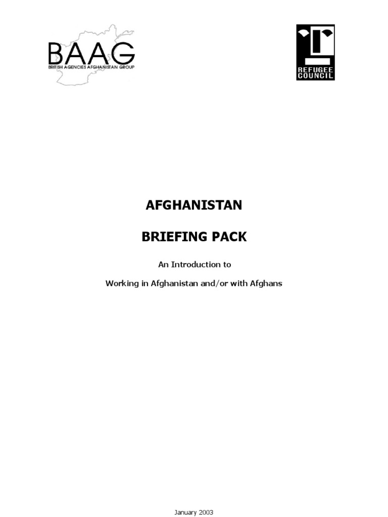 Afghanistan Briefing Pack | PDF | Taliban | Northern Alliance