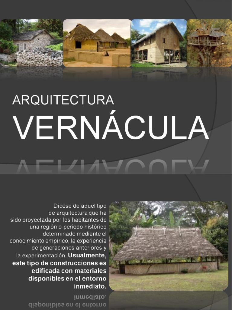 Características de la Arquitectura Vernácula | PDF | Zona tropical | Clima