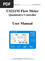 Quantitative Controller: ZJ-LCD-M Flow Meter User Manual | PDF | Flow Measurement | Valve