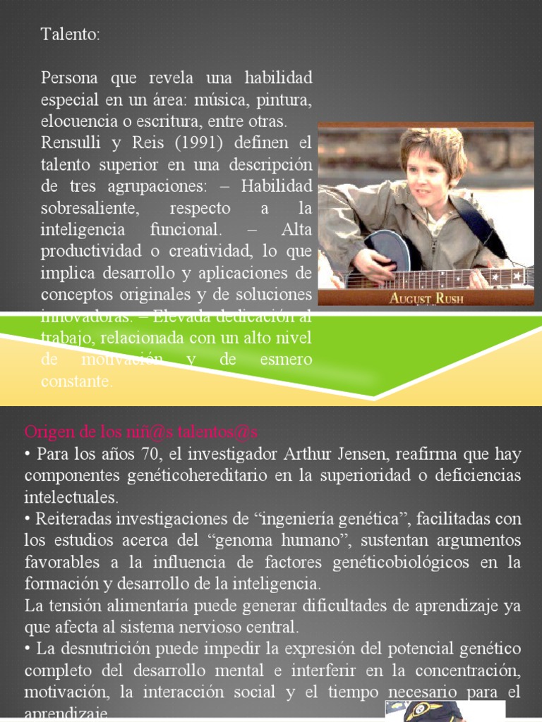 Talento y Super Dotacion | PDF | Dotamiento intelectual | Inteligencia