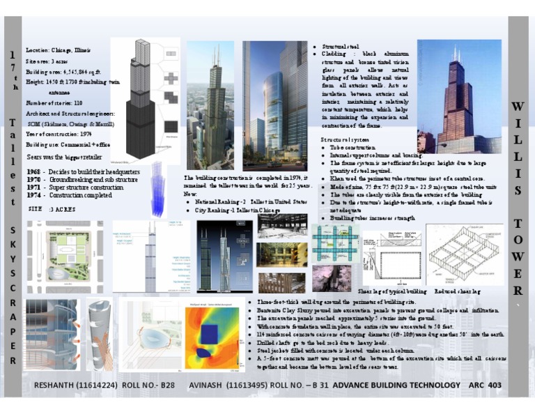 Willis Tower | PDF | Wall | Concrete